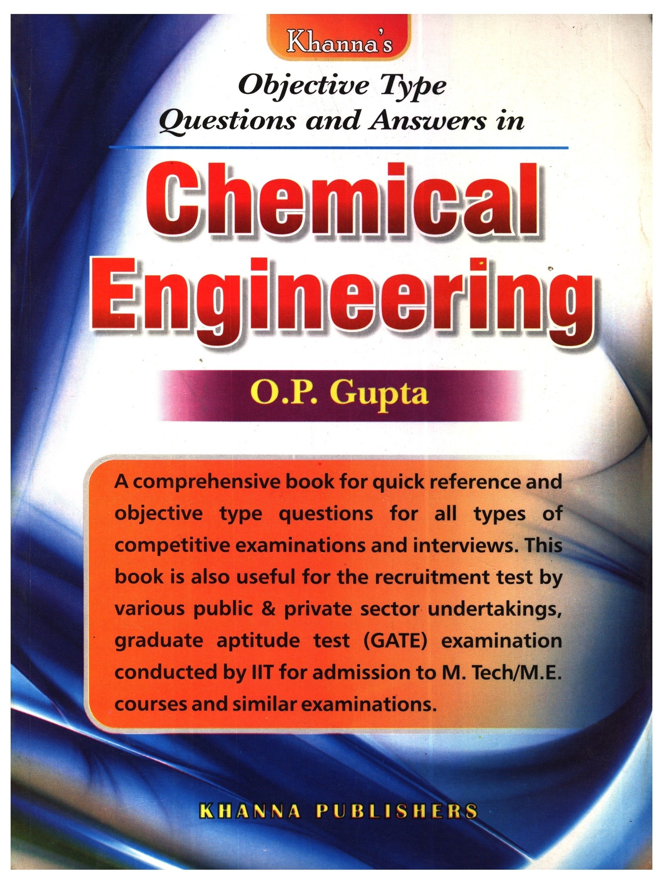 Objective Type Questions And Answers In Chemical Engineering Buy Objective Type Questions And Answers In Chemical Engineering Buy